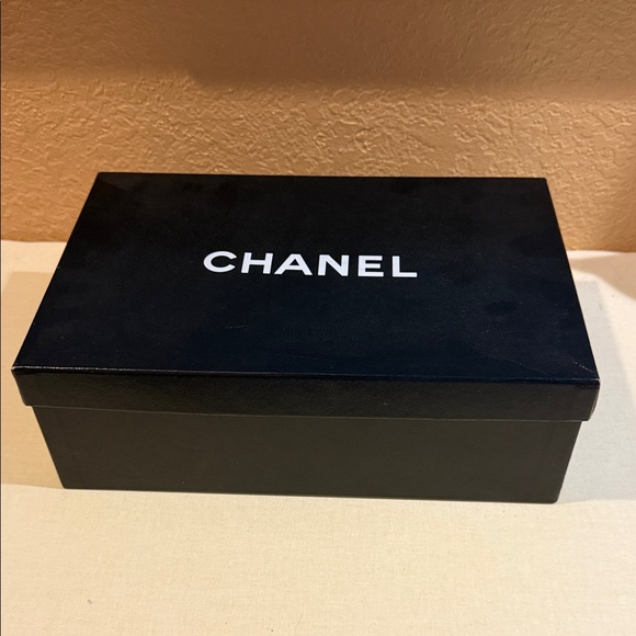 CHANEL | Accessories | Chanel Black Gift Box With White Logo | Poshmark